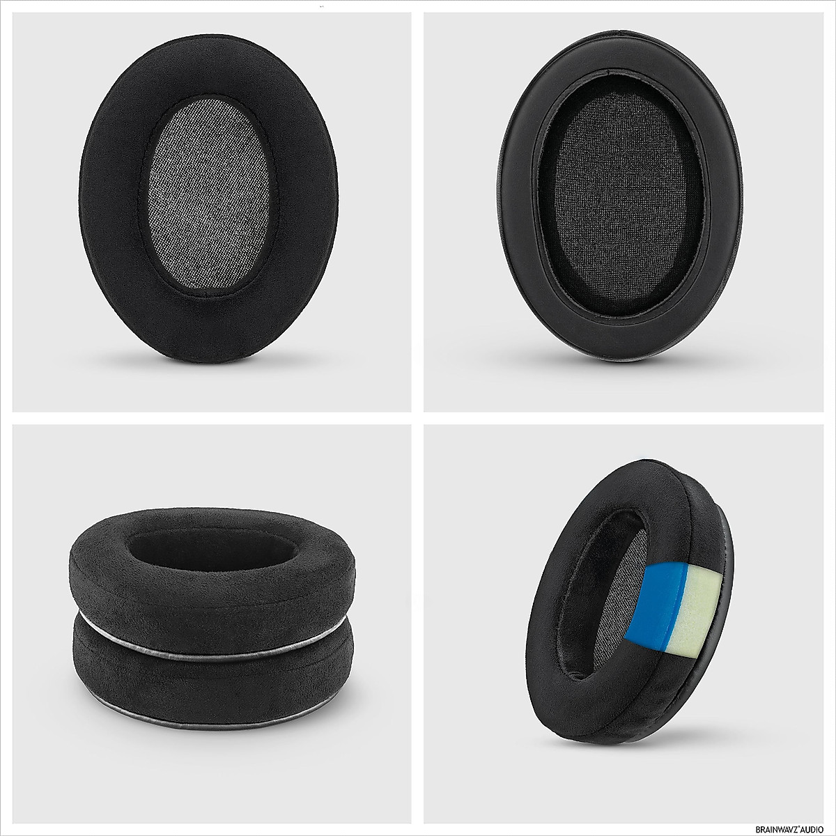 Brainwavz Gaming Earpads Compatible with ATH M50X, Hyper X Cloud, Steelseries Arctis, G Pro X & Many More, with Cooling Gel & Soft Micro Suede for Extra Comfort