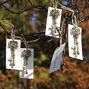 Kraft Gift Tags,100 PCS White Kraft Paper Gift Tag with 100 Feet Jute Twine String, Rectangle Christmas Gift Tags 3.5” x 1.7”