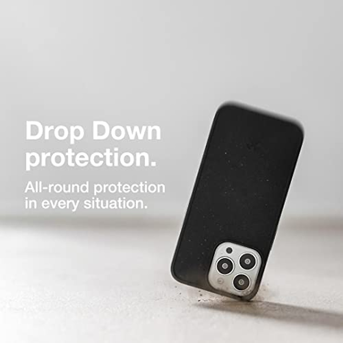 WOODCESSORIES - Phone Case for iPhone 13 Pro Max Case biodegradeable Black - Ecofriendly, Made of Plants