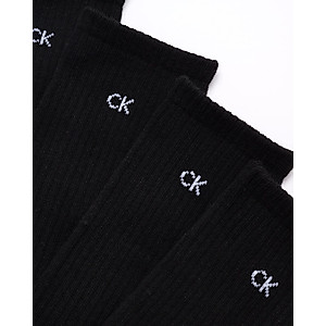 Calvin Klein Men's Athletic Socks - Cushion Crew Socks (5 Pack), Size 7-12, Black