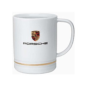 Porsche Crest Coffee Cup Mug Large 14 oz White