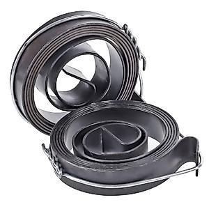 TOPPROS Pack of 4 Drill Press Return Spring, Quill Spring Feed Return Coil Spring Assembly, 2.2Ft Long, 35 x 6 x 0.7mm