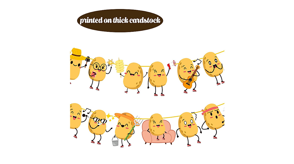 Potato Party Banners - Fun Decorations for Any Occasion