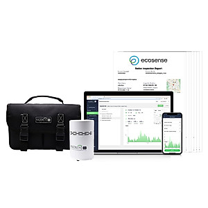 Ecosense RD200P RadonEye Pro, Certified Digital Radon Monitor for Professionals, Easy Report Generation, User Friendly App,Dashboard,Report All-in-One Package