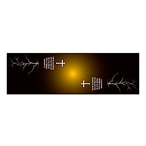 White Water Archery Lightning Bolt Cross Zechariah 9:14 Yellow Stabilizer Wrap 15, 3