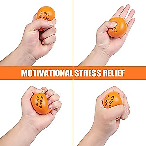 KDG Motivational Stress Balls(4 Pack) for Kids and Adults,Stress Relief Balls with Quetos to Relieve Anxiety and Manage Anger as Gift…