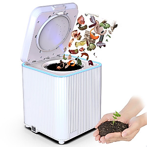 SQUEEZE master Electric Kitchen Composter-Smart Kitchen Waste Composter-3.5L/0.92 Gallons Compost Machine for Kitchen-Turn Garbage into Treasure-Drying、Crushing and Fermentation Functions