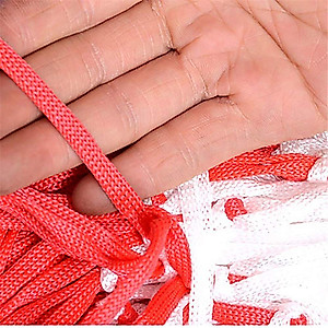 Wendy Mall White Red Basketball Storage Bag Football Soccer Sports Ball Mesh Net Nylon Bag Large Size Ball Carry Bag