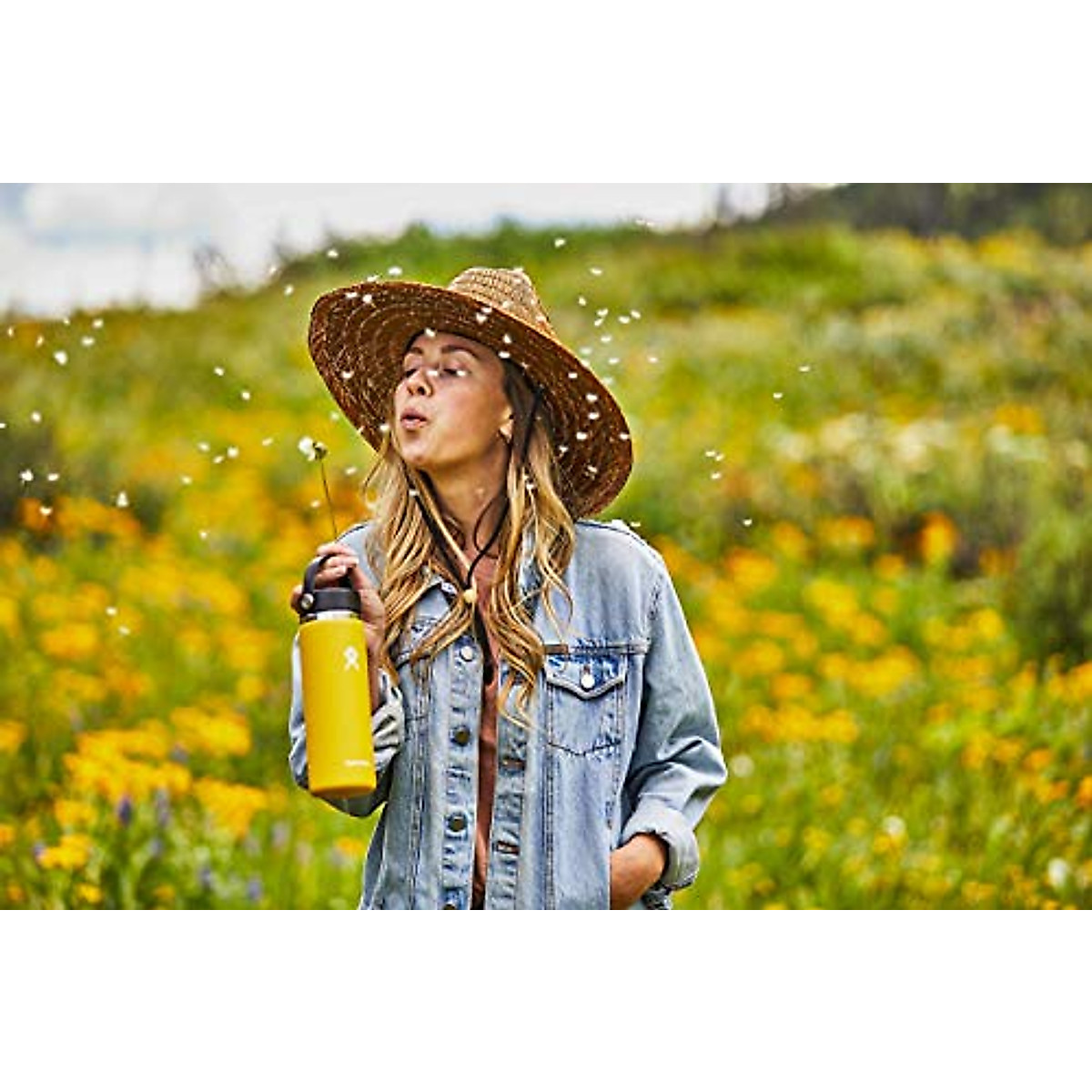 Hydro Flask 32 oz. Water Bottle - Stainless Steel, Reusable, Vacuum Insulated- Wide Mouth with Leak Proof Flex Cap