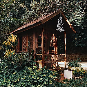 Happyyami Reflective Spiral Rods for Bird Garden Bird Rods Hanging Revolving Bird Pendants for Lawn Balcony Pathway Walkway Silver 3pcs