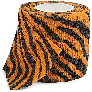 6 Rolls Self Adhesive Bandage Wraps, 2 Inch x 5 Yards Cohesive Vet Tape for First Aid (Animal Print)