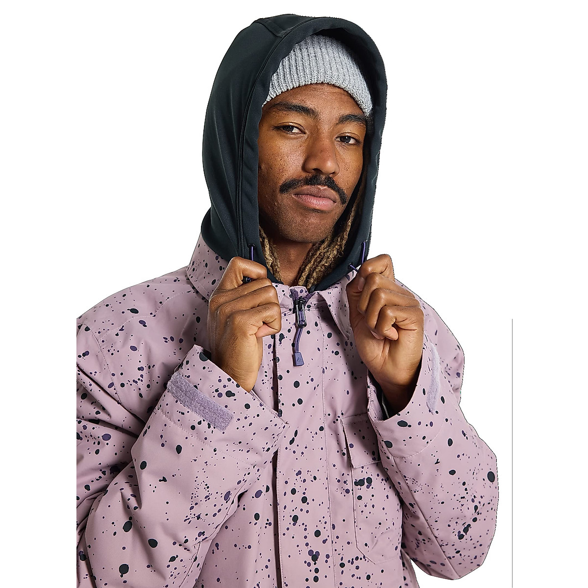 Burton Men's Standard Dunmore 2L Jacket, Elderberry Spatter, Large