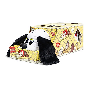 Pound Puppies Classic Plush - Dalmation with Black Spots (Long Fuzzy Ears)