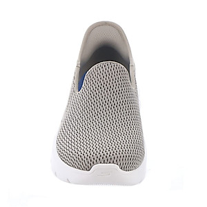 Skechers Women's Hands Free Slip-Ins Go Walk Flex-Relish Sneaker, Taupe/Blue, 6.5