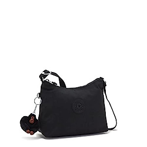 Kipling Womens Women's Gael Bag, Organize Accessories, Spacious, Adjustable Strap, Nylon Crossbody Bag, Black Tonal, 8.75 L x 6.25 H 3.25 D US