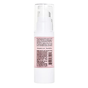 e.l.f, Poreless Face Primer - Large, Silky, Skin-Perfecting, Lightweight, Long Lasting, Absorbs Quickly, Smooths, Preps, Creates Flawless Base, Infused with Tea Tree and Vitamins A & E, 1.01 Fl Oz