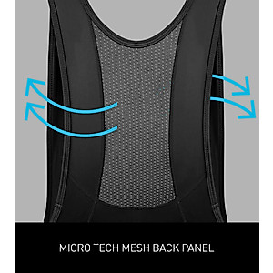 AERO|TECH|DESIGNS | Men's 3D Gel Padded Bike Bib-Shorts | Black | X-Large