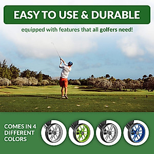 caddytek Caddycruiser One Version 8 - One-Click Folding 4 Wheel Golf Push Cart, Silver