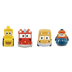 The Stinky & Dirty Show 4-inch Bath Time Buddies 4 Piece Set, Bath Toys, Pretend Play, Kids Toys for Ages 3 Up by Just Play