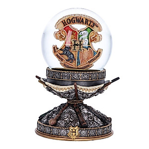 Nemesis Now Officially Licensed Harry Potter Wand Snow Globe, Silver, 16.5cm