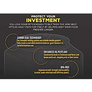 Gamma2 Seal Lid - Pet Food Storage Container Lids - Fits 3.5, 5, 6, & 7 Gallon Buckets, White, 4122E