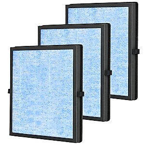 3 Pack MK04 Air Filter H13 Ture Filters Replacement for AROEVE MK04 MG04JH Air Purifier 3 Stages H13 Ture HEPA Filter Replacement Filter Compare to Part # MK04LX