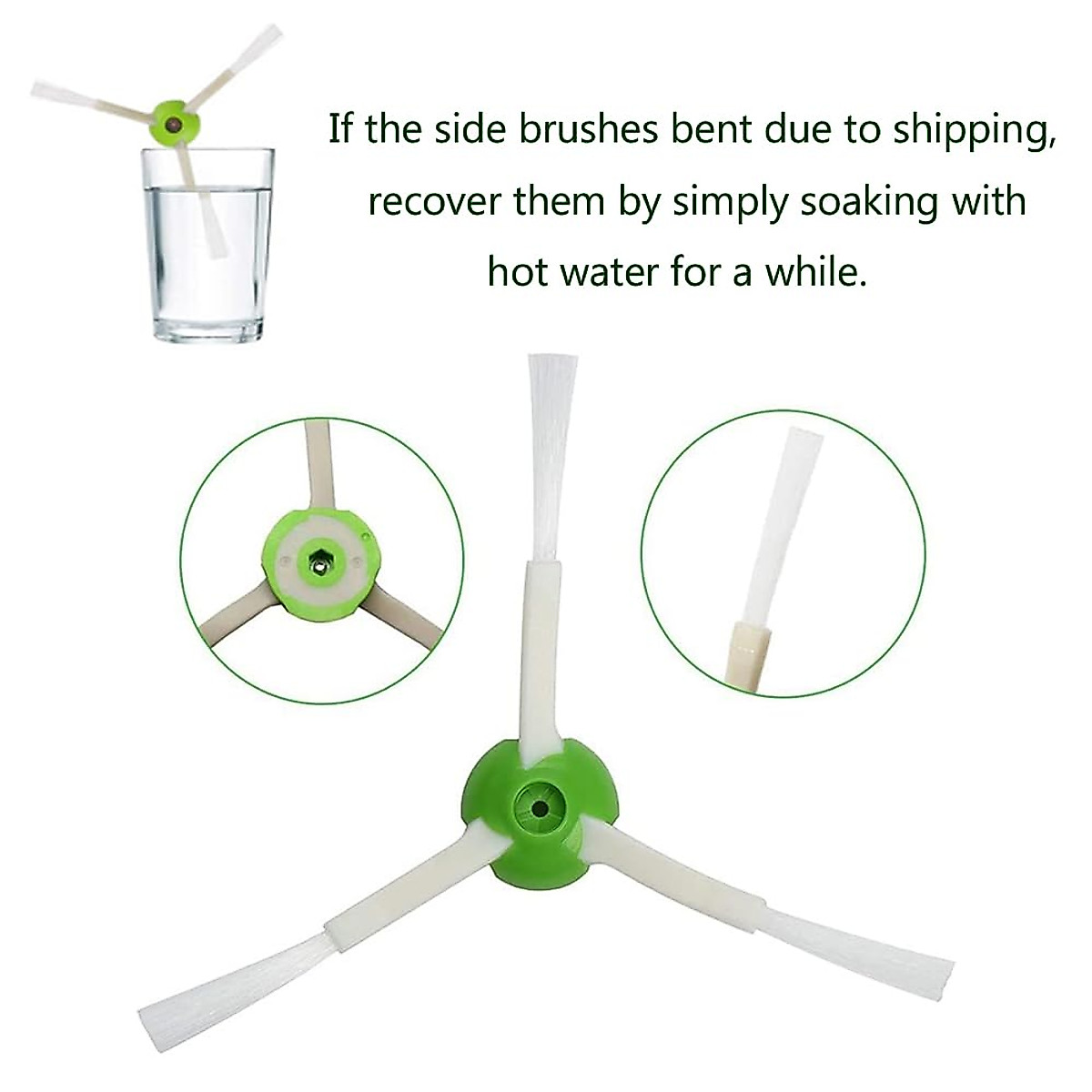 Chrostion Replacement Parts Kit Compatible for iRobot Roomba i7 i7+ i3 i3+ i4 i4+ i5 i5+ i6 i6+ i8 i8+ j7 j7+/Plus j8 j8+ E5 E6 E7 Robot Vacuum,1 Pack Brush 4 HEPA Filters & Side Brushes & Vacuum Bags