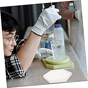 COHEALI 3pcs Epoxy DIY Mold Resin Jewelry Molds Tuile Molds Silicone Concrete Tray Resin Trinket Plate Display Tray Model Resin Coaster Silica Gel Silicone Casting Mold Resin Casting Mold