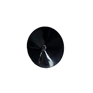 DREAM ART 6 Pack Black Suction Cup 1.8 Inch PVC Plastic Sucker Without Hooks for Home Decoration and Organization