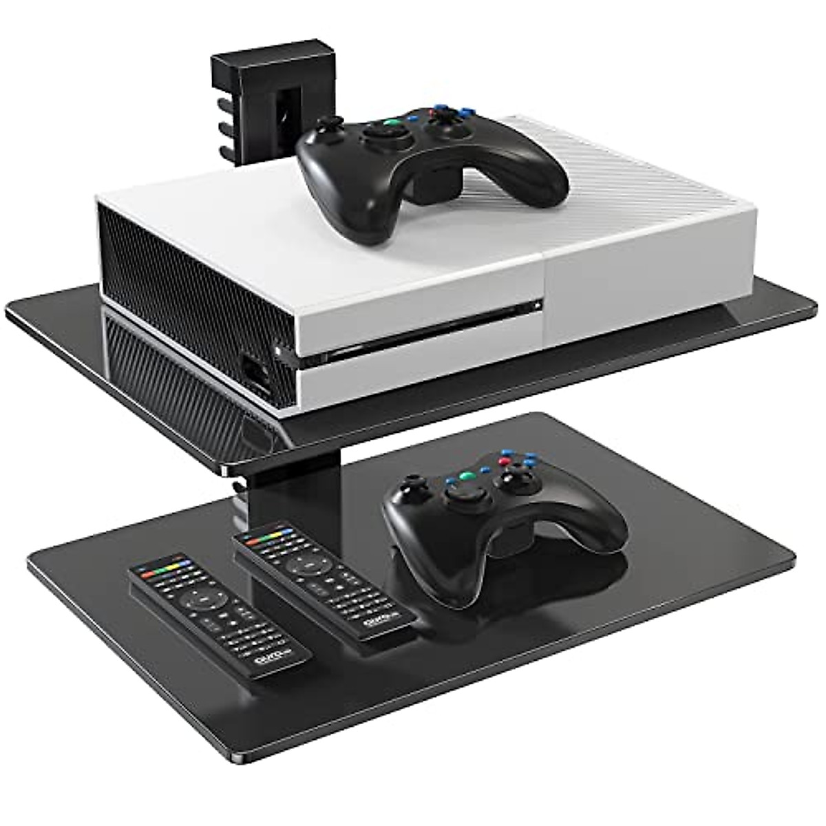 PERLESMITH Floating AV Shelf Double Wall Mount TV Shelf