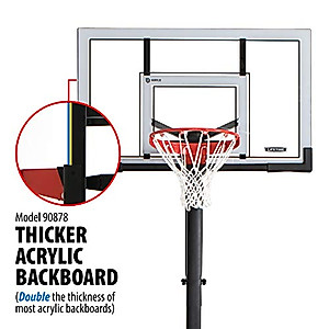 Lifetime Adjustable In-Ground Basketball Hoop (54-Inch Acrylic)