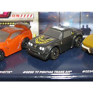 Micro Machines 2021 Series 4 World Pack #11 GM Icons: ZR1 Corvette, Pontiac Trans Am, '63 Split Window Corvette, IROC-Z Camaro, Cadillac CTS V