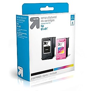 Up & Up 61 Replacement Single & 2 Pack Ink Cartridges Black/Tri-Color