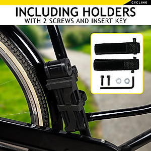 Dunlop Sport Bicycle Lock Black 85 x 7 x 5 cm