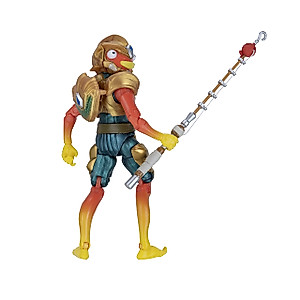 Fortnite Legendary Series Atlantean Fishstick, 6-inch Figure with Harvesting Tools, Weapon, Back Bling, Interchangeable Faces. Other Styles Include Blackheart, Scuba Jonesy, Scratch, and More
