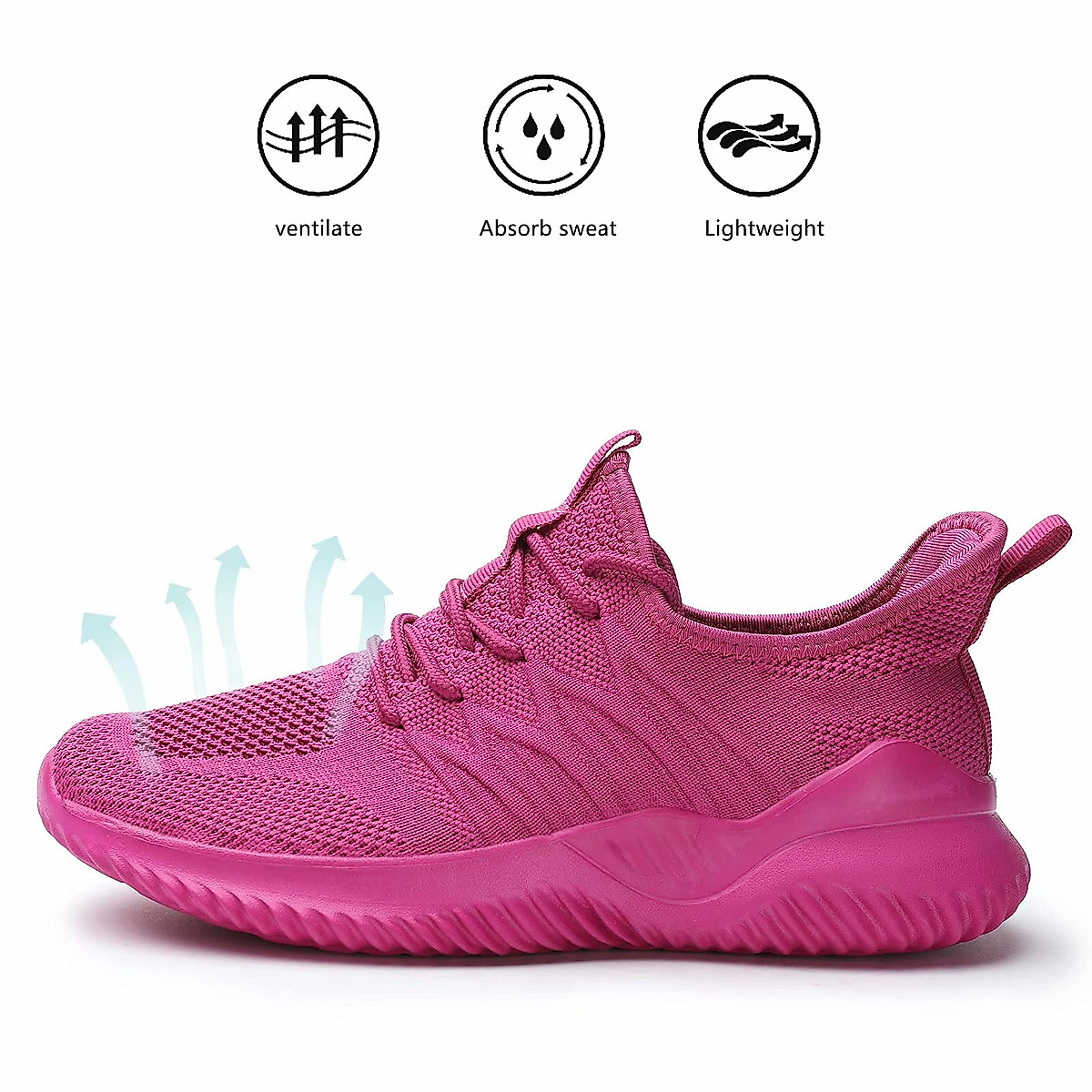 Women's Running Shoes Tennis Walking Sneakers Work Casual Comfor Lightweight Non-Slip Breathable Gym Trainers