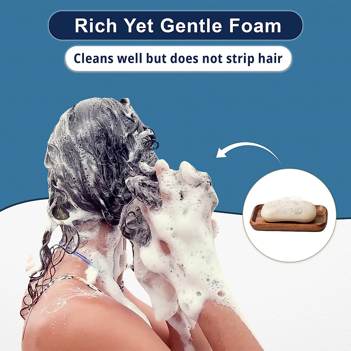 Pacific Spirit Bar Shampoo for normal hair with Coconut Oil & Raspberry, Rich foam, Sulfate-Free, Soap-Free, Zero Waste, Vegan, Eco-Friendly, 3.53 Oz