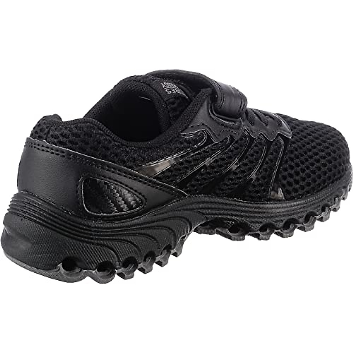 K-Swiss Boy's Tubes Comfort 200 Strap Training Shoe Cross Trainer, Black/Charcoal, 3 Little Kid