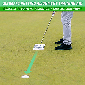 GoSports Golf Putting Alignment Stencil and Gate Set - Versatile Putting Aid for 10+ Drills