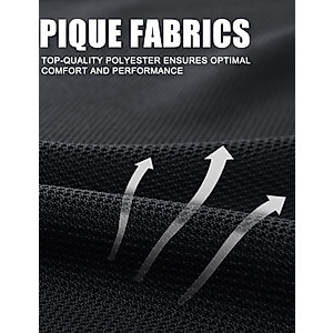 MAGCOMSEN Men Black Work Shirt Golf Polo Shirts Short Sleeve Combat Shirt Tactical Shirt XL