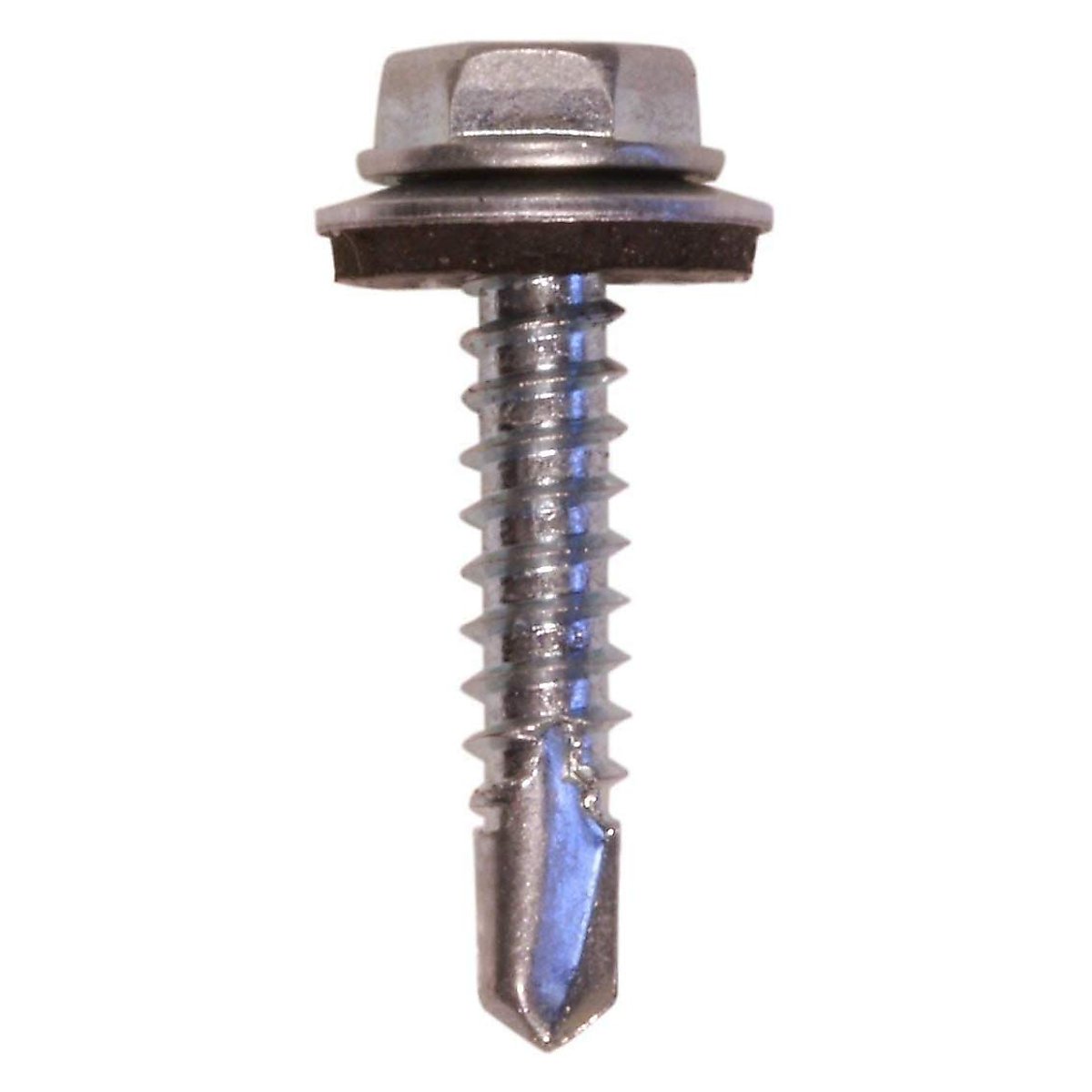 U-Turn - 10 x 1 Hex Self Tapping Tek Screws with Rubber Washer (100 Pack)