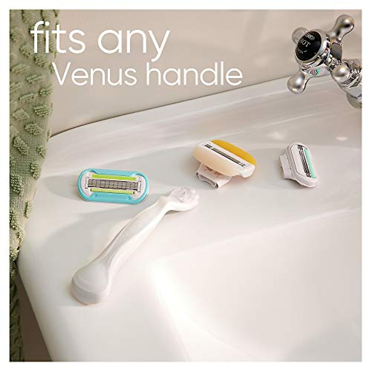 Gillette Venus with Olay Comfortglide Women's Razor Blade Refills, 4 Count, Womens Razors / Blades