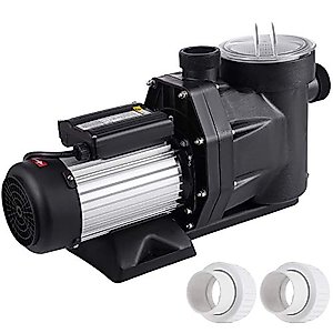 SmarketBuy Swimming Pool Pump 2.5HP, High Flow Pool Pump 148 GPM, Above Ground Pool Pump with Filter Basket, 2Pcs Connectors (2.5HP)