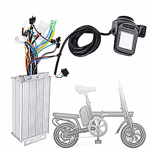 Fabater E-Bike Controller, 500w Waterproof Motor Speed Controller Brushless Controller Kit with LCD Display Panel, Electrical Motor Control Box for Electric, E-Bike, Scooter(48V)