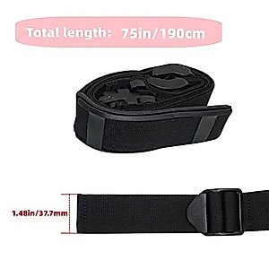 Taruimoo Outdoors Universal Trash Can Lid Strap Bin Strap Garbage Lock，with mounting Screw and Buckle Key, Adjustable dustbin Safety Lock Belt Garbage Can Security System