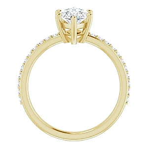 925 Silver, 10K/14K/18K Solid Gold Moissanite Engagement Ring,3.0 CT Marquise Cut Handmade Solitaire Ring, Diamond Wedding Ring for Women/Her Anniversary Ring, Birthday Ring,VVS1 Colorless Gift