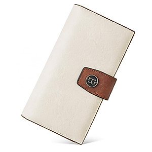 BOSTANTEN Womens Leather Wallets RFID Bundle Leather Backpack for Men