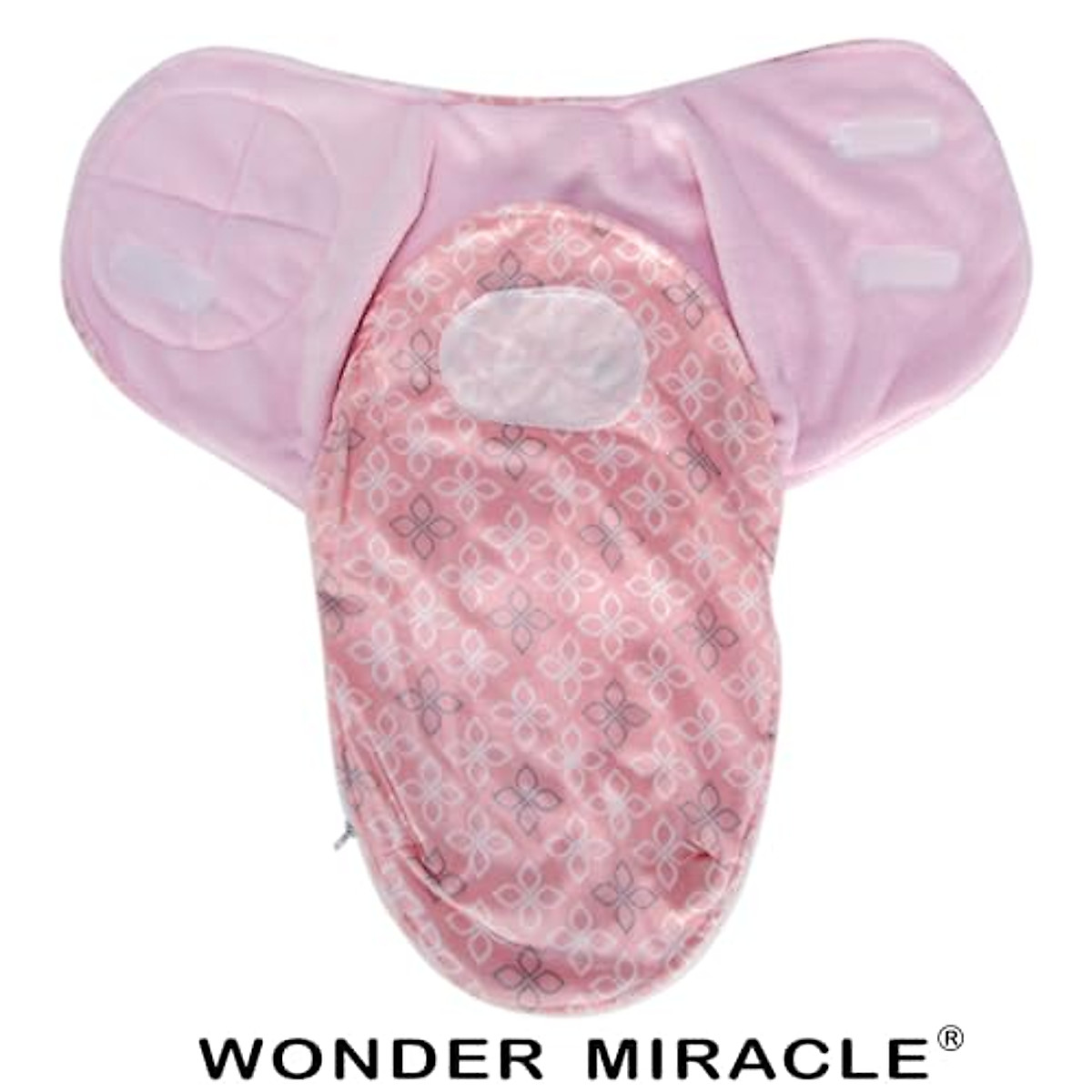 WONDER MIRACLE Fluffy Swaddle Blanket for Newborn Baby Girl or boy, Soft Thick Cozy Warm Coral Fleece Fuzzy Sleeping Bag for Crib, Stroller, Travel, Outdoor (Pink Lucky Clover)