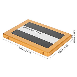 Garsentx External Hard Drives, SATA3.0 2.5 inch SSD 80G/120G/250G/320G/500G/1T/2T Portable PC Solid State Hard Disk Drive for Laptop,PC,Mac 10,OS,Windows 10/8/7/XP, Yellow(120G)