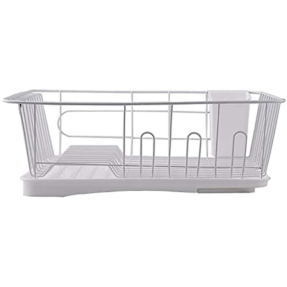 Plate Rack Draining Dish Rack Dish Drying Rack Dish Rack Drainer Sink Side Dish Rack With Removable Utensil Holder for Kitchen Countertop Pan Plate Holder